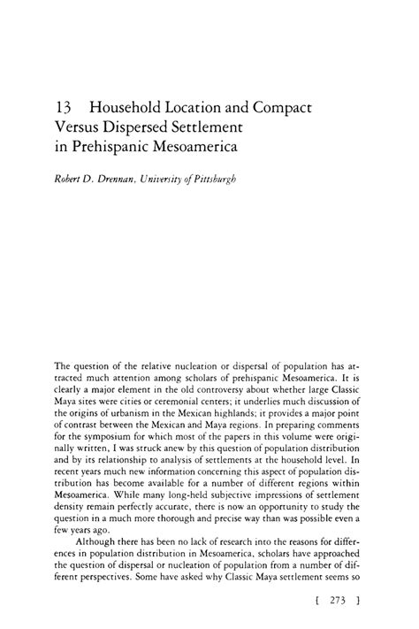 Pdf Household Location And Compact Versus Dispersed Settlement In