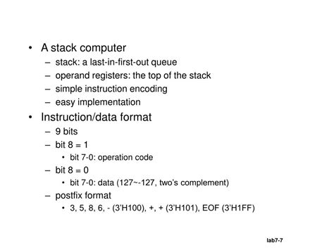 PPT Lab 7 A Calculator Using Stack Memory PowerPoint Presentation Free Download ID 3255087