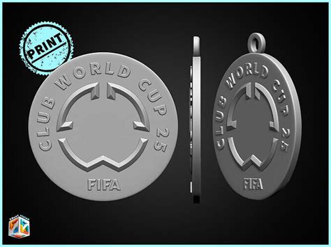 Fifa Club World Cup 2025 Logo For 3d Printing 2 Versions 3d Model 3d