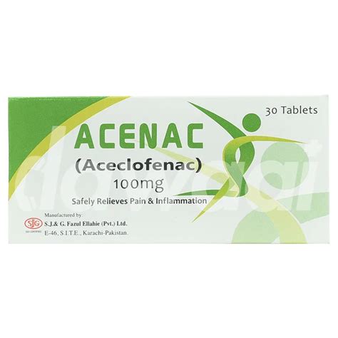 Acenac 100mg Tab— Dawaai Uses Side Effect Price In Pakistan