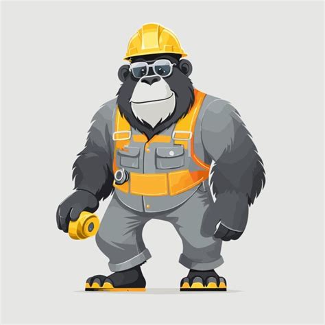 Worker Gorilla Vectors And Illustrations For Free Download Freepik