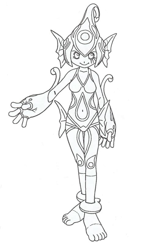 File Ranamon Lineart2 Png Wikimon The 1 Digimon Wiki