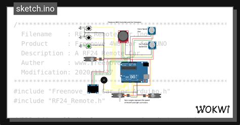 Rf24 Car Sim Original Code With Full Mods Wokwi Esp32 Stm32 Arduino Simulator