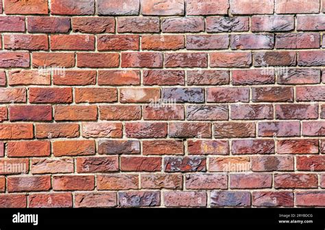 Brick Tile Wall Abstract Background Exterior View Of A House Made Of