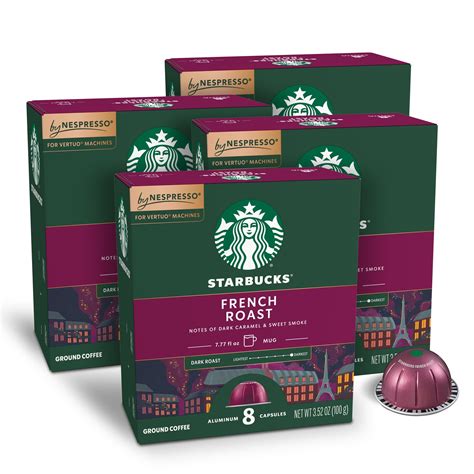 Starbucks By Nespresso Vertuo French Roast Dark Roast Nespresso Pods