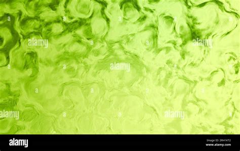 Lime Green Toad Color Organic Shapes Relief Bg Abstract 3d