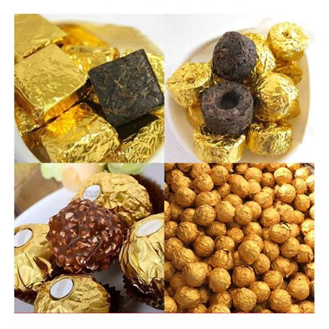 200pcs 88cm Gold Aluminium Foil Candy Chocolate C Grandado