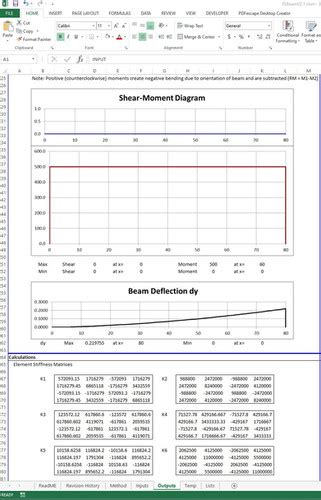 Finite Element Beam Analysis Bambu Toolkit