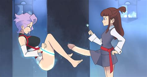 Rule 34 1futa 1girls Akko Kagari Big Breasts Big Penis Bottomless