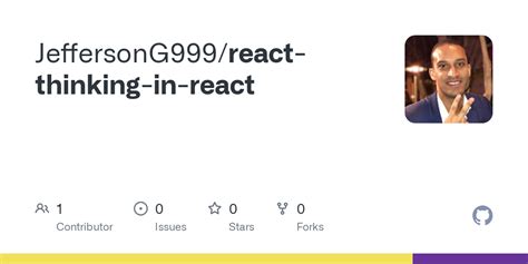 Github Jeffersong999react Thinking In React