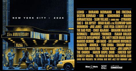 Blue Note Jazz Festival 2026 Has Cymande Arrested Development Brandee