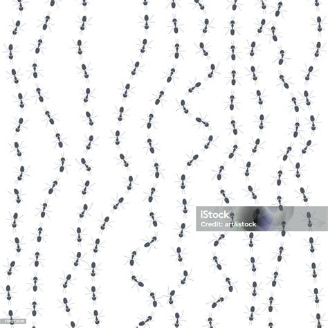 Semut Menonjol Dari Poster Koloni Ilustrasi Stok Unduh Gambar Sekarang Semut Mengantre