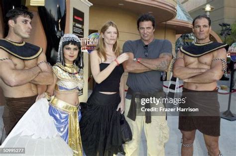 Actress Michelle Stafford And Actor John Enos Pose With Models At News Photo Getty Images