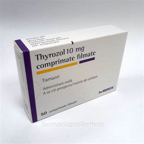 Thyrozol 10 Mg X 50 Compr Film 10mg Merck Kgaa Medicament
