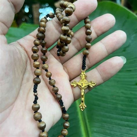 Jual Rosario 77 Bapa Kami Doa Bapa Kami Kayu Gaharu Asli 8mm Di