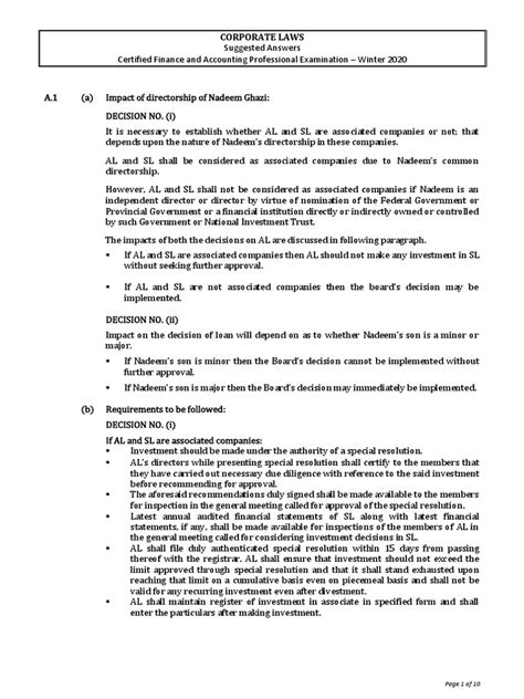 Cfap 2 Winter 2020 Pdf Share Repurchase Non Bank Financial