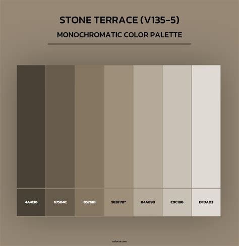Valspar Stone Terrace V135 5 Paint Coordinating Colors And Palettes