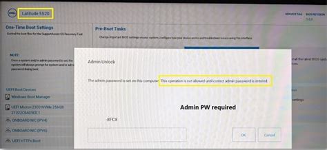Bios Password Required To Run Epsa From F12 Boot Once Menu On Latitude