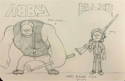 Ellie And Abby The Last Of Us Fanart Character Design The Last Of