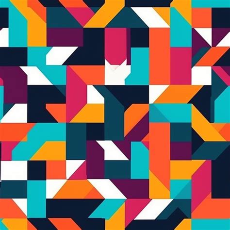 Premium Photo A Colorful Pattern With A Black Background And A White