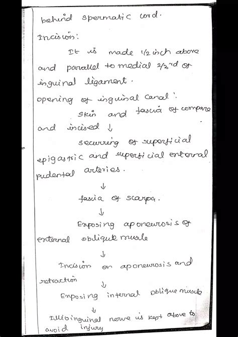 Herniorrhaphy Types Identification Incisions And The Postoperative