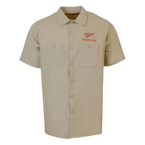 High Life Tan Work Shirt Miller High Life Shop