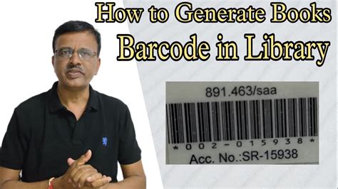 How To Generate Books Barcode In Library Software St Janamat Youtube