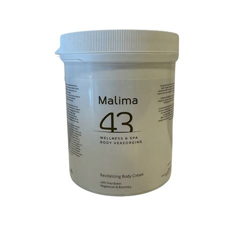 Revitalizing Body Cream 1 Ltr Malima Cosmetics