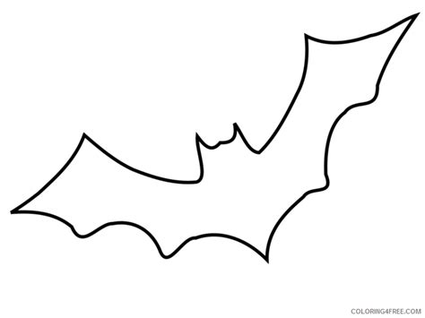 Black And White Bats Coloring Pages Bat Outline Best Lggplc Printable