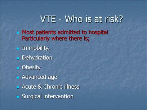 Ppt Vte Powerpoint Presentation Free Download Id3332323