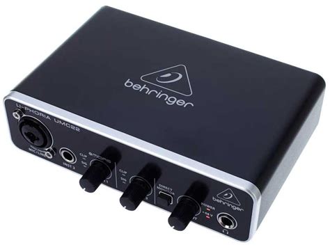 Interface De Áudio Behringer Umc22 U Phoria Rck Audio