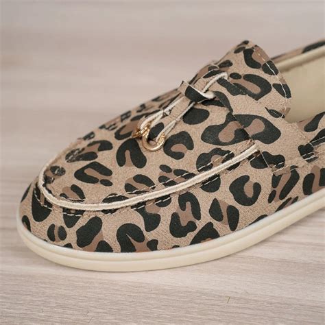 Mocassins Léopard En Daim Pour Femme • Mon Mocassin