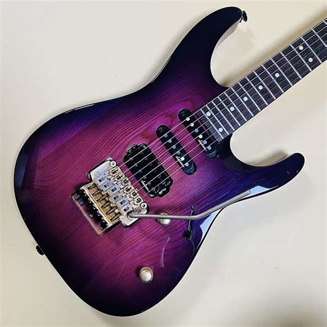Charvel Cds 075 Ssh 1990s See Thru Purple Sunburst Mij Reverb