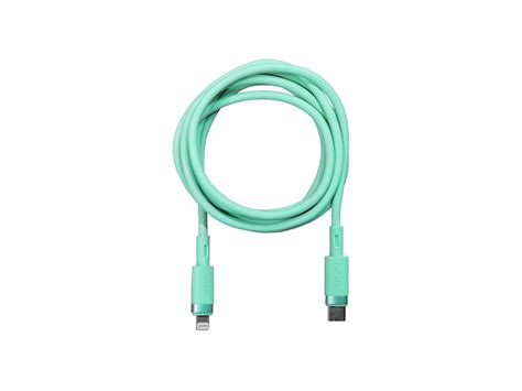 Liquid Silicone Usb C To Lightning Charging Cable Green