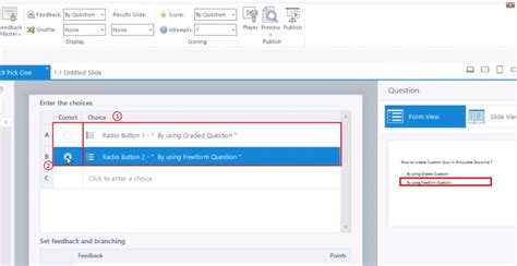 How To Create A Custom Quiz In Articulate Storyline