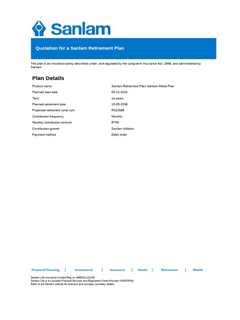 Sanlam Pdf Retirement Investing