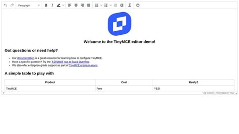 Tinymce Example