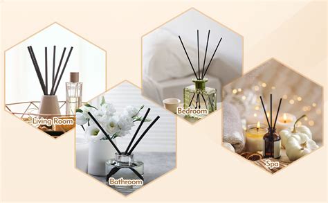 Tlifos 120 Pcs Reed Diffuser Sticks 7 87 Inch Black Fibre