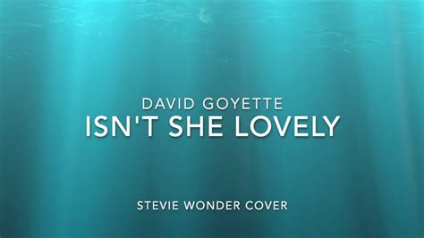 Isnt She Lovely Stevie Wonder Cover Youtube