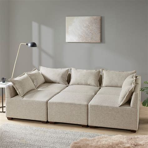 Inkivy Molly Modular Sectional Sofa Collection In Linen Corner Chair