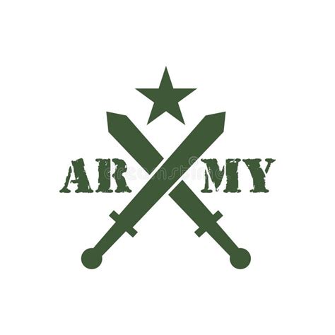 Army Logo Vector Military Template Symbol Design Stock Vector