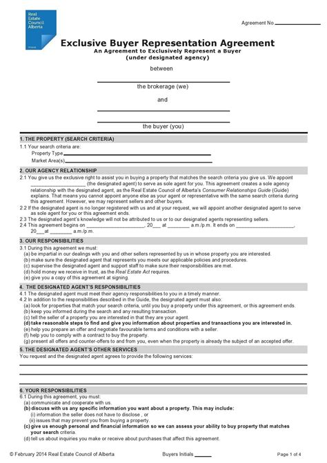 Sales Representation Agreement Template