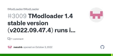 Tmodloader 14 Stable Version V202209474 Runs In Both 1442 And