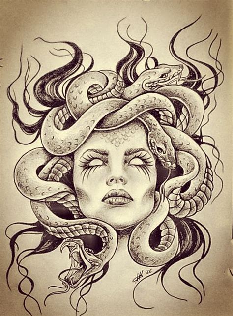 Medusa Realistic Drawings At Bella Morgan Blog