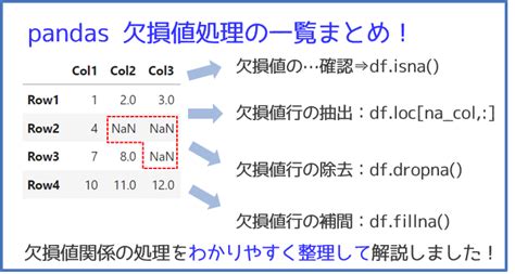 図解で解決pandasの欠損値NaNをdropnaで除去する方法 YutaKaのPython教室
