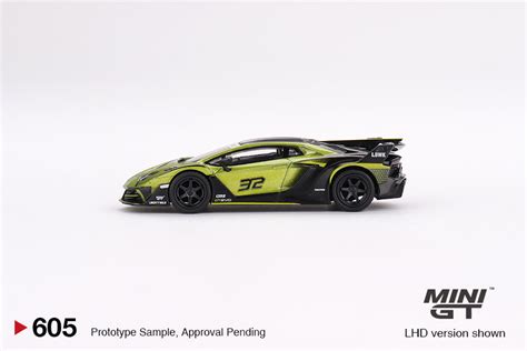 Mini Gt 164 Lamborghini Lb Silhouette Works Aventador Gt Evo Lime