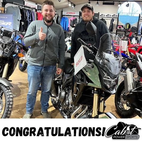 Congratulations Jesse On Your Brand Cabot Powersports Facebook