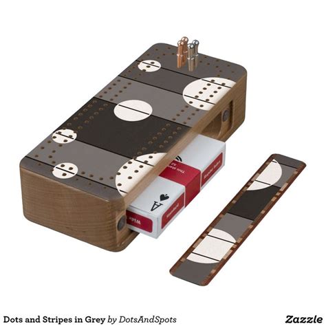 Dots And Stripes In Grey Cherry Cribbage Board Father Christmas Ts Best Father Christmas