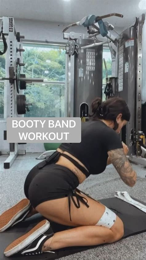 Booty Burn Workout At Home Bands Only 🍑 Butt Workout Workout Videos