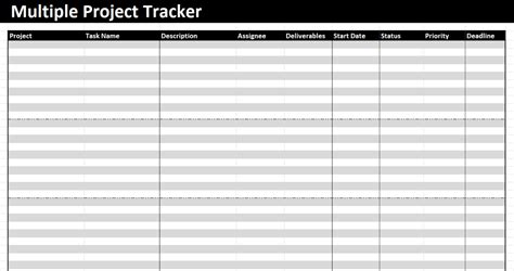 Multiple Project Tracking Template For Excel [2 Options]